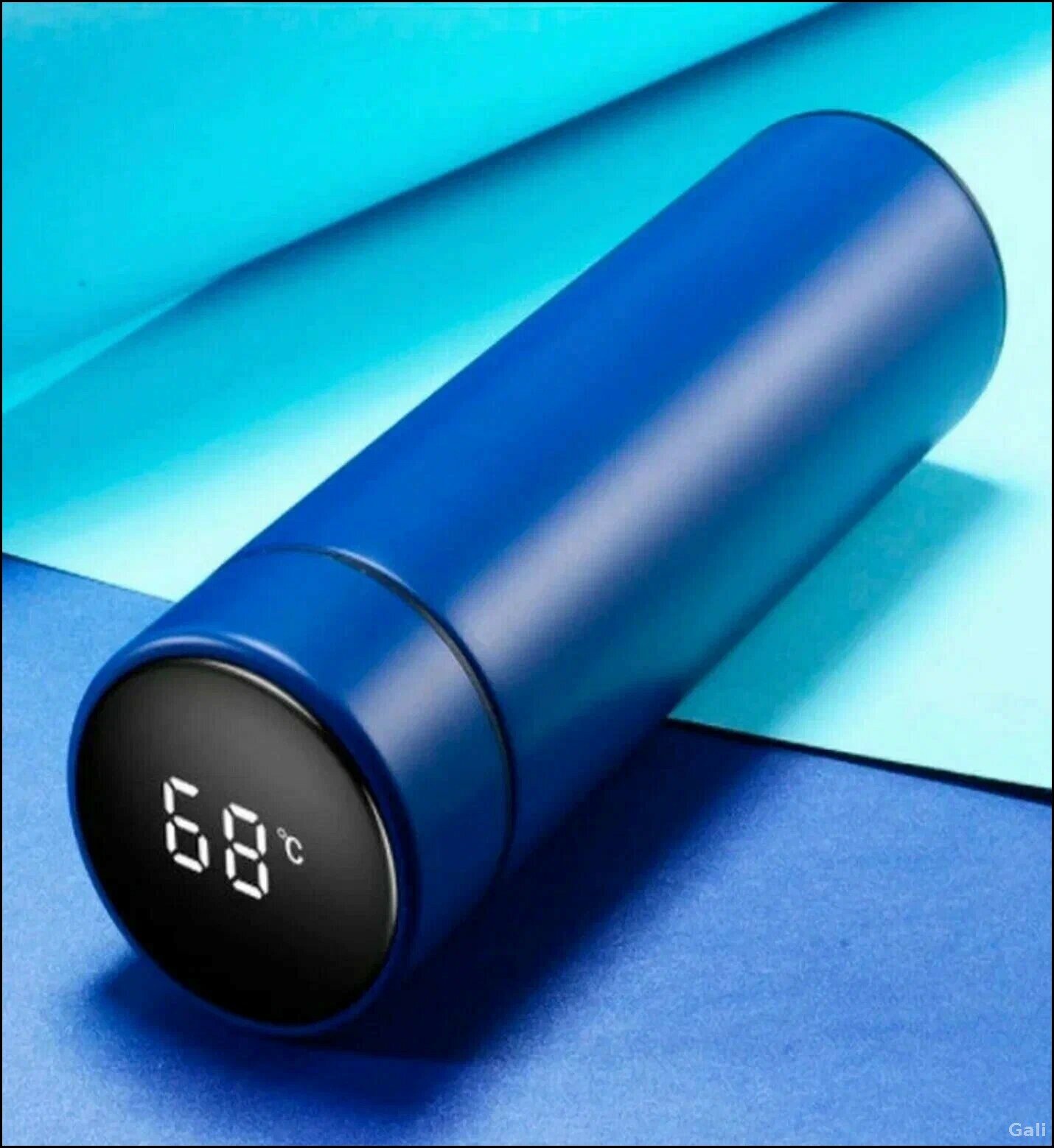 Термос с LCD дисплеем / Термос с датчиком (индикатором) температуры / Термобутылка / Автокружка/Синий