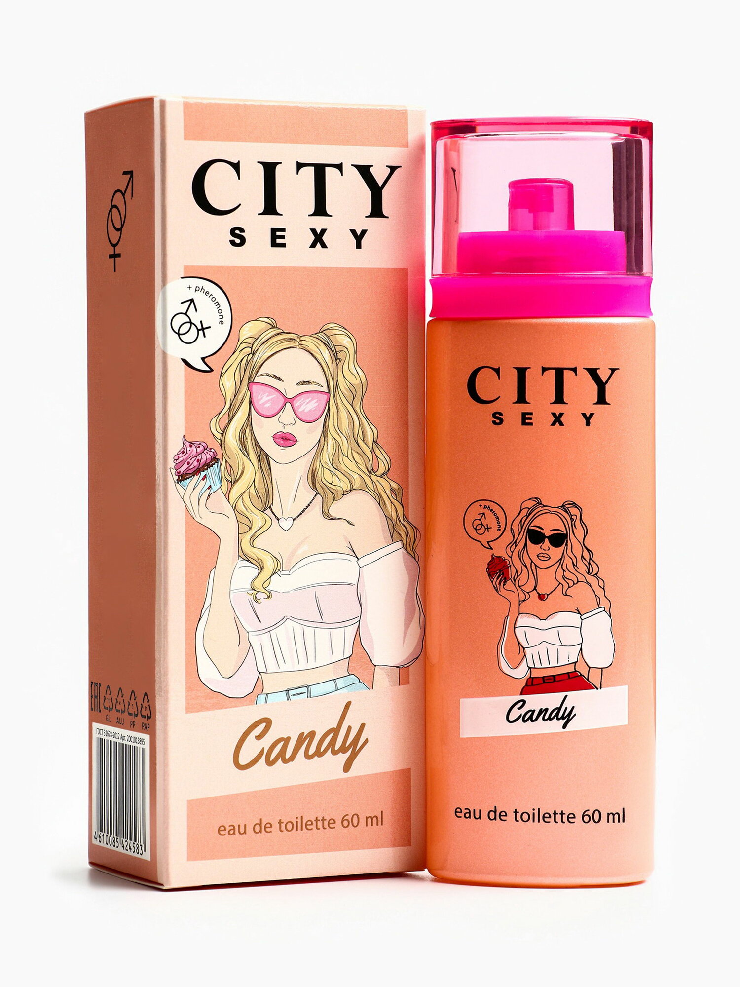 Туалетная вода женская City Sexy Candy, 60 мл, группа ароматов: фруктовые