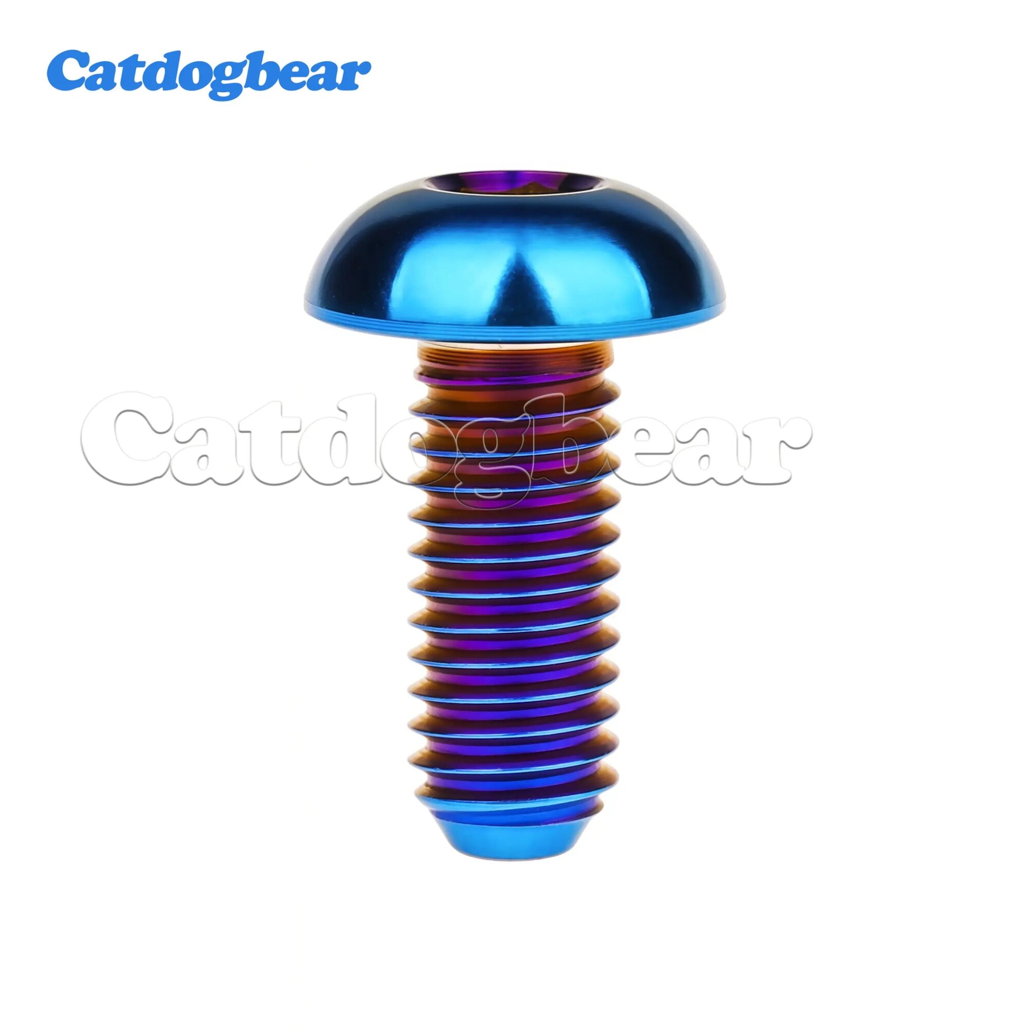Титановые болты Catdogbear M5/M6x8 10 12 15 16 18 20 25 30 мм М6, Burn Blue, 25mm