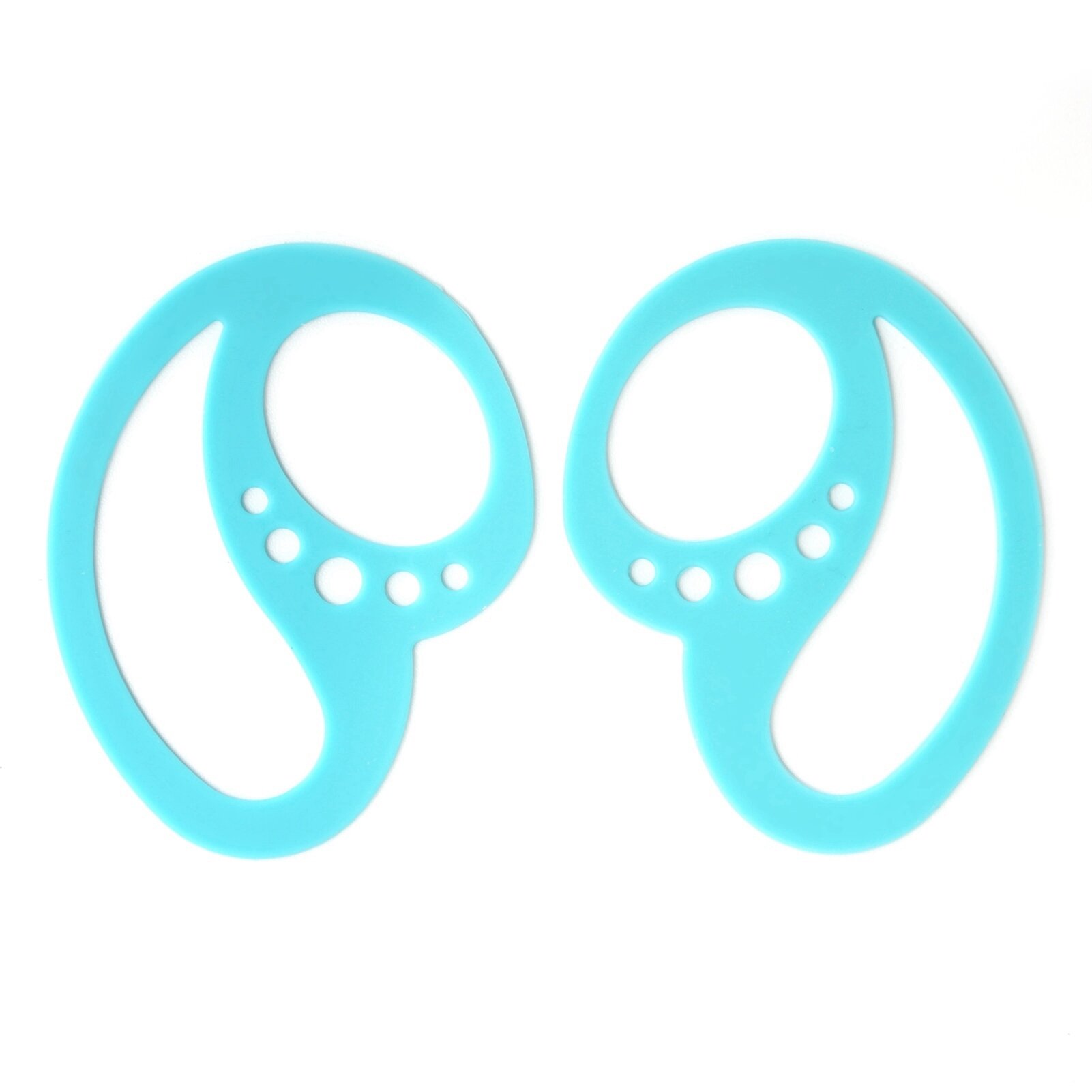 1 пары ушных крючков Портативный анти -капля силиконовый наушники Bluetooth держатель зажима (синий)