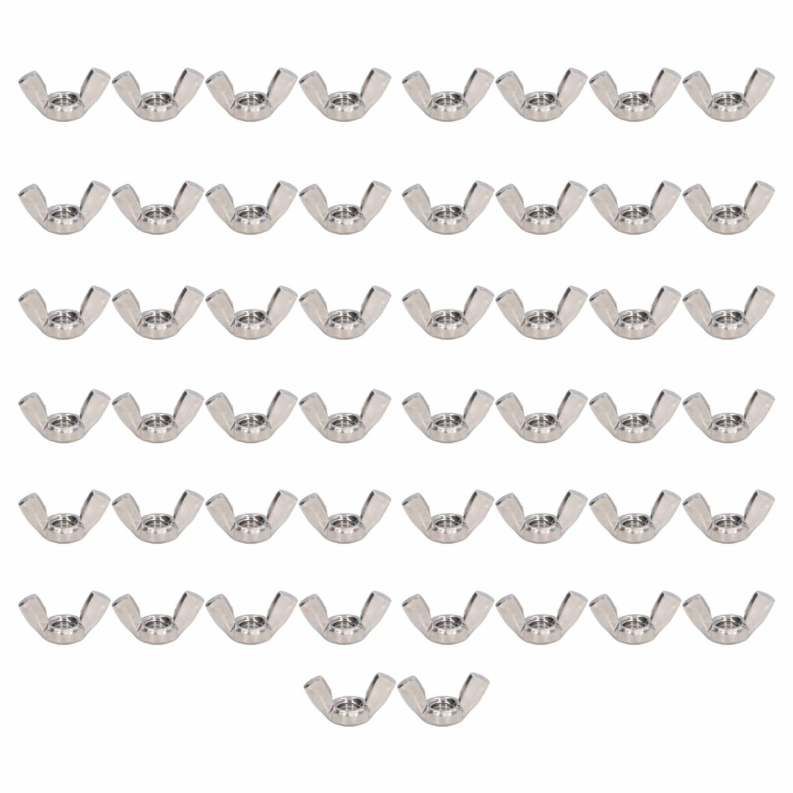 50 шт. Ассортимент барашковых гаек, запасные гайки из нержавеющей стали 304, DIN 315, детали оборудования M6