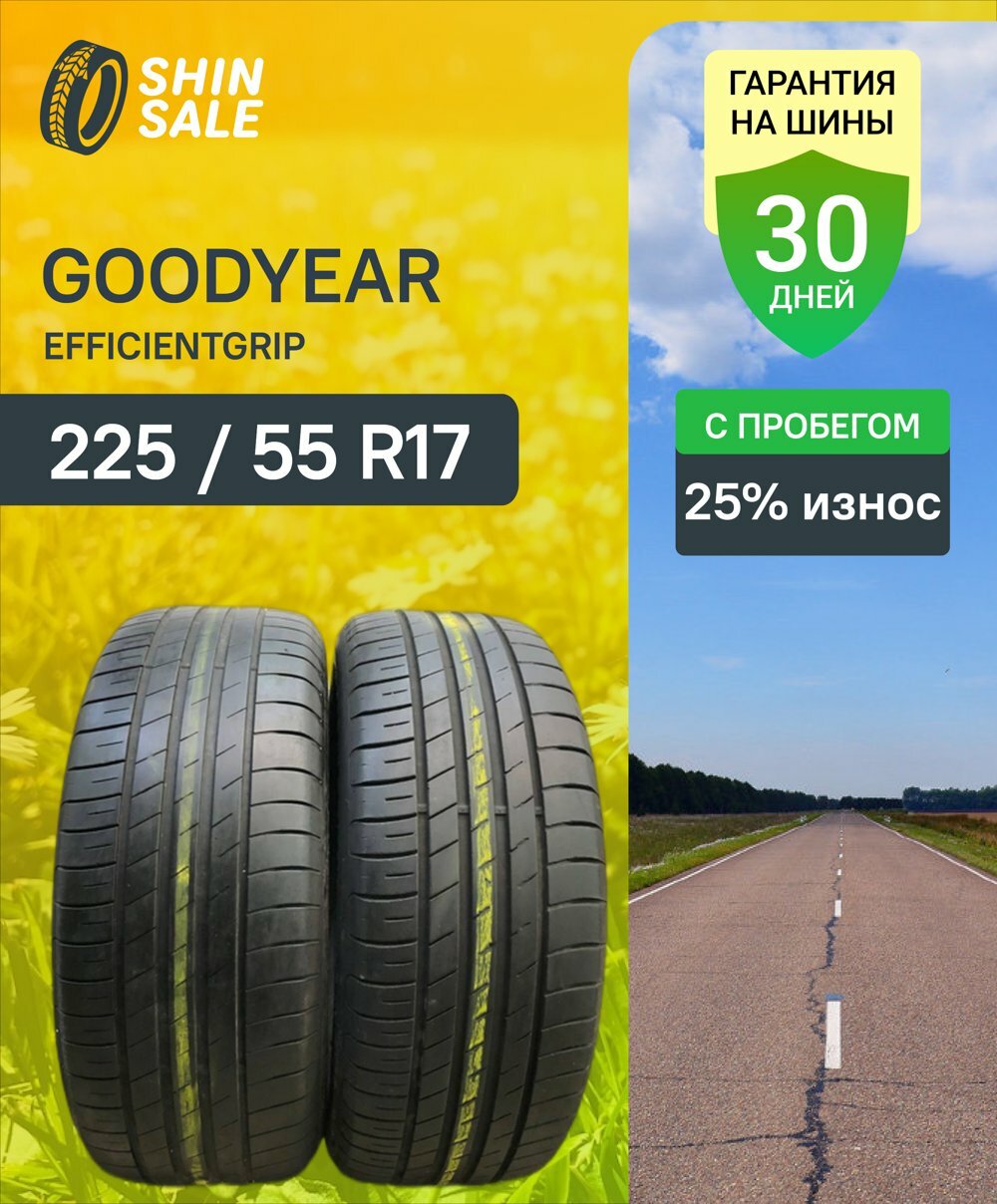 Летние БУ шины Goodyear EfficientGrip 225/55 R17 20.0% износ T0101185