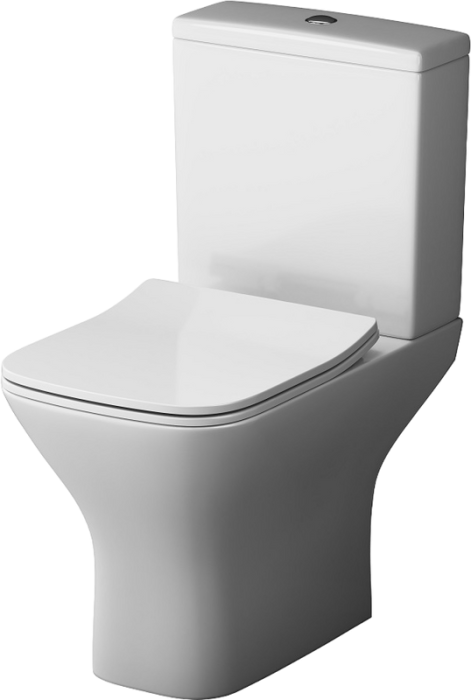Унитаз-компакт AM.PM Gem C908601SC безободковый, с микролифтом