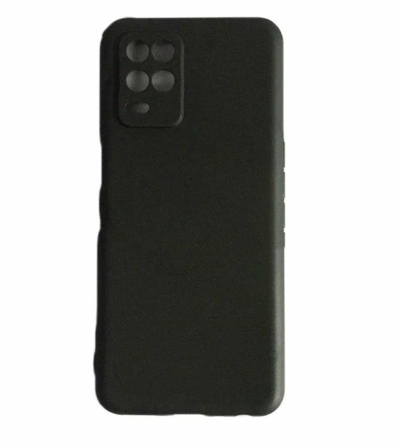 Чехол-накладка MyPads для Realme Narzo 30 5G ультра-тонкая полимерная из мягкого качественного силикона черная
