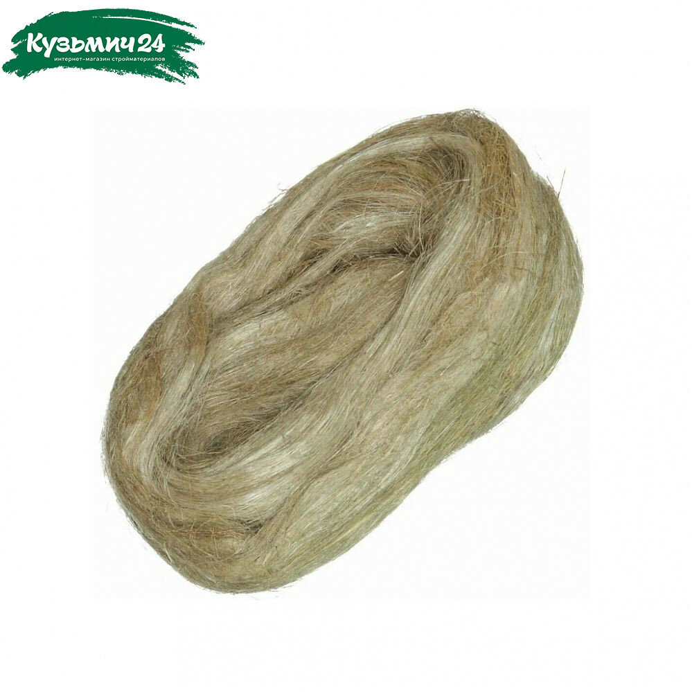 Лен сантехнический в пакетах СантехКреп 2.3.3, 100 г, для водоснабжения и газоснабжения