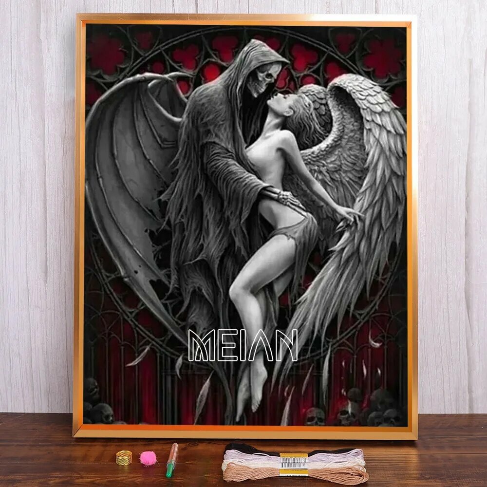 MEIAN Набор для вышивания,60x80CM,14CT,40 цветов
