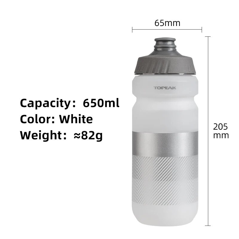 Topeak бутылка для воды 750 мл Белый, 650ml white