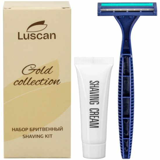 Бритвенный набор Luscan Gold Collection картон, 200шт/наб (2039446КТ)
