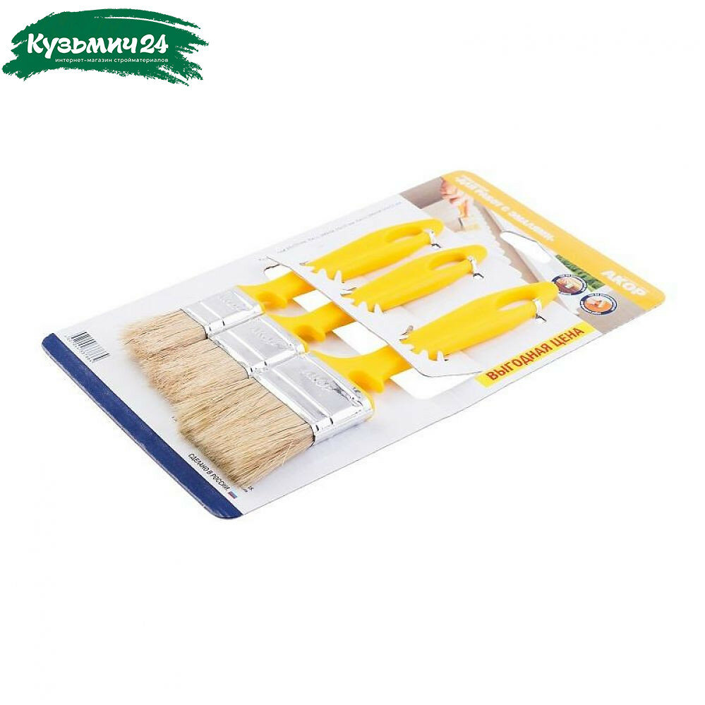 Набор кистей Для работ с Эмалями акор