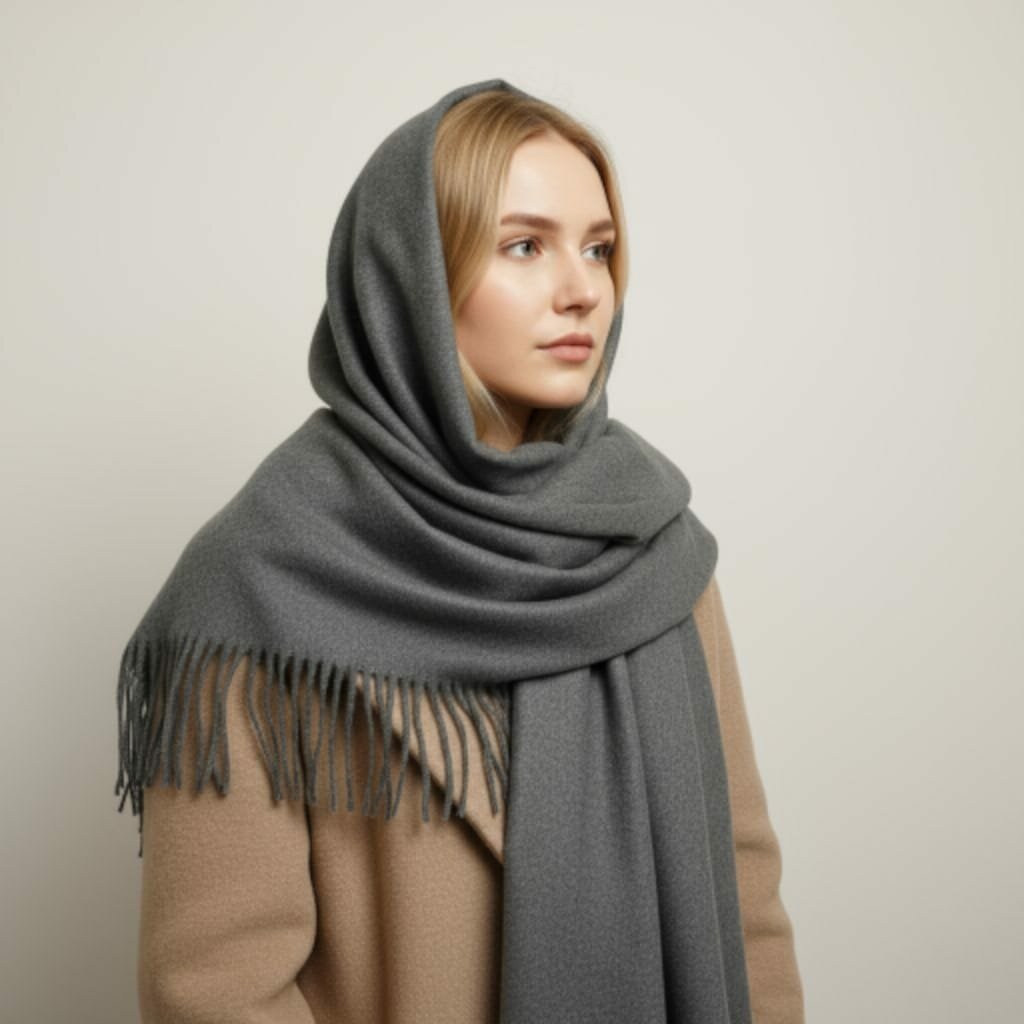 Палантин палантин зимний для женщин