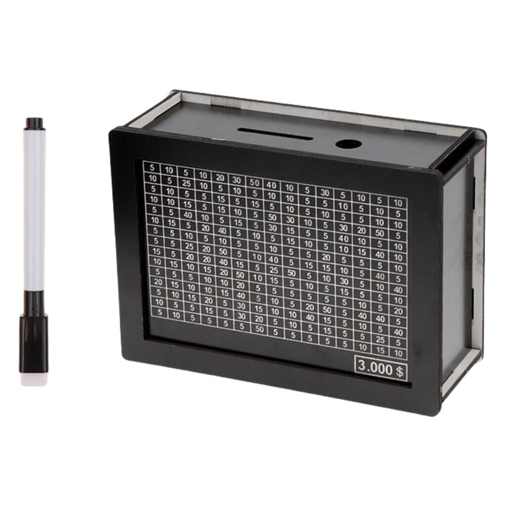 Домашняя качественная стойка-копилка деревянная черная копилка-3000 долларов США