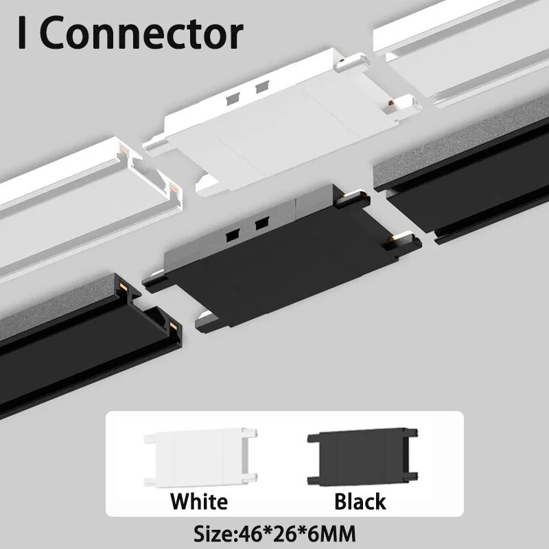 I Connector 46*26*6 мм, черный/белый