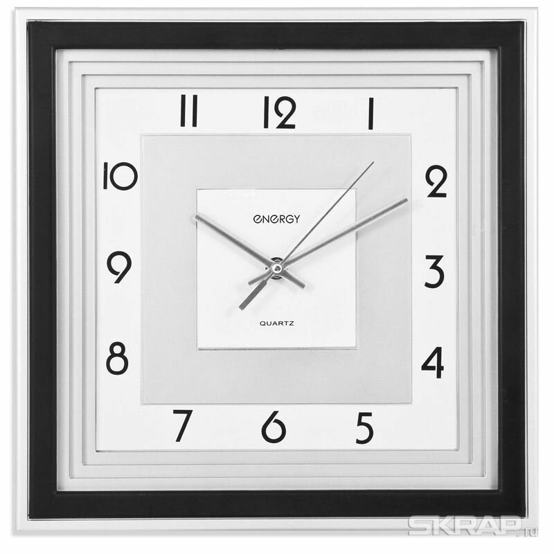 Часы настенные Energy EC-11 квадратные (009311)