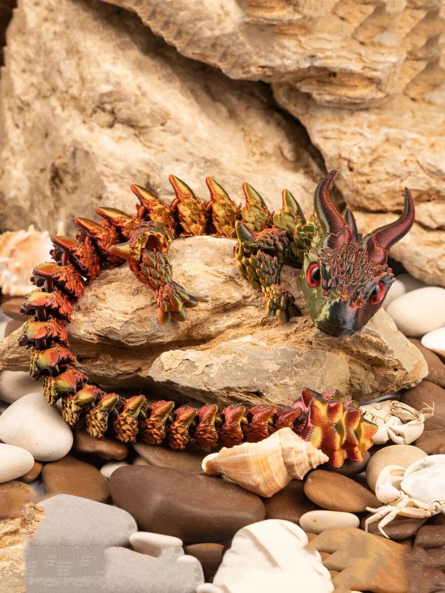 Дракон подвижный 3D игрушка антистресс Анки