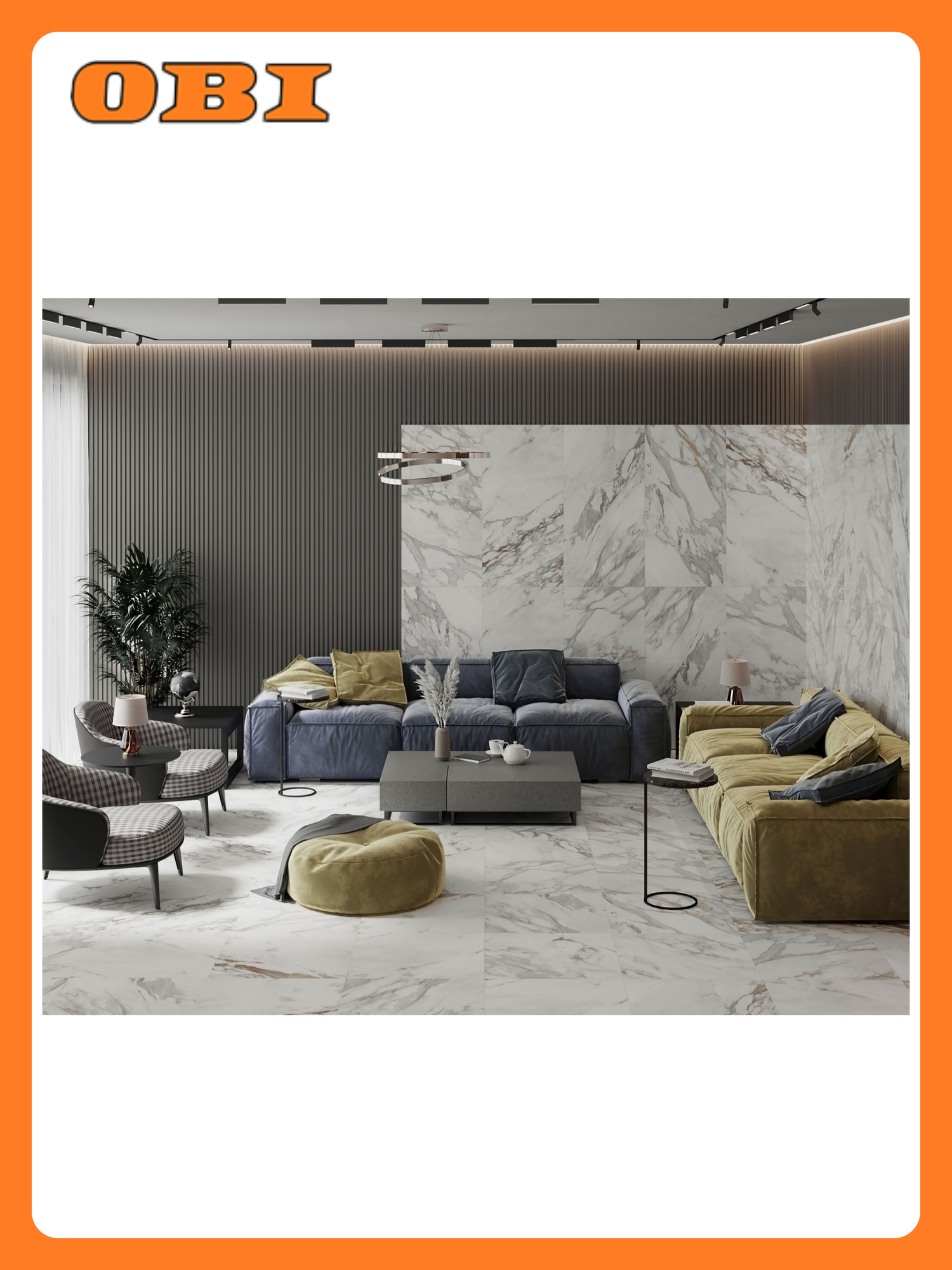 Керамогранит Roma белый 60х120 см 1,44 кв. м