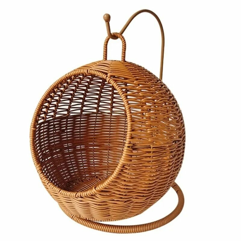 Подвесная колыбель для кошек Кровать-качели Имитация ротанга Гамак