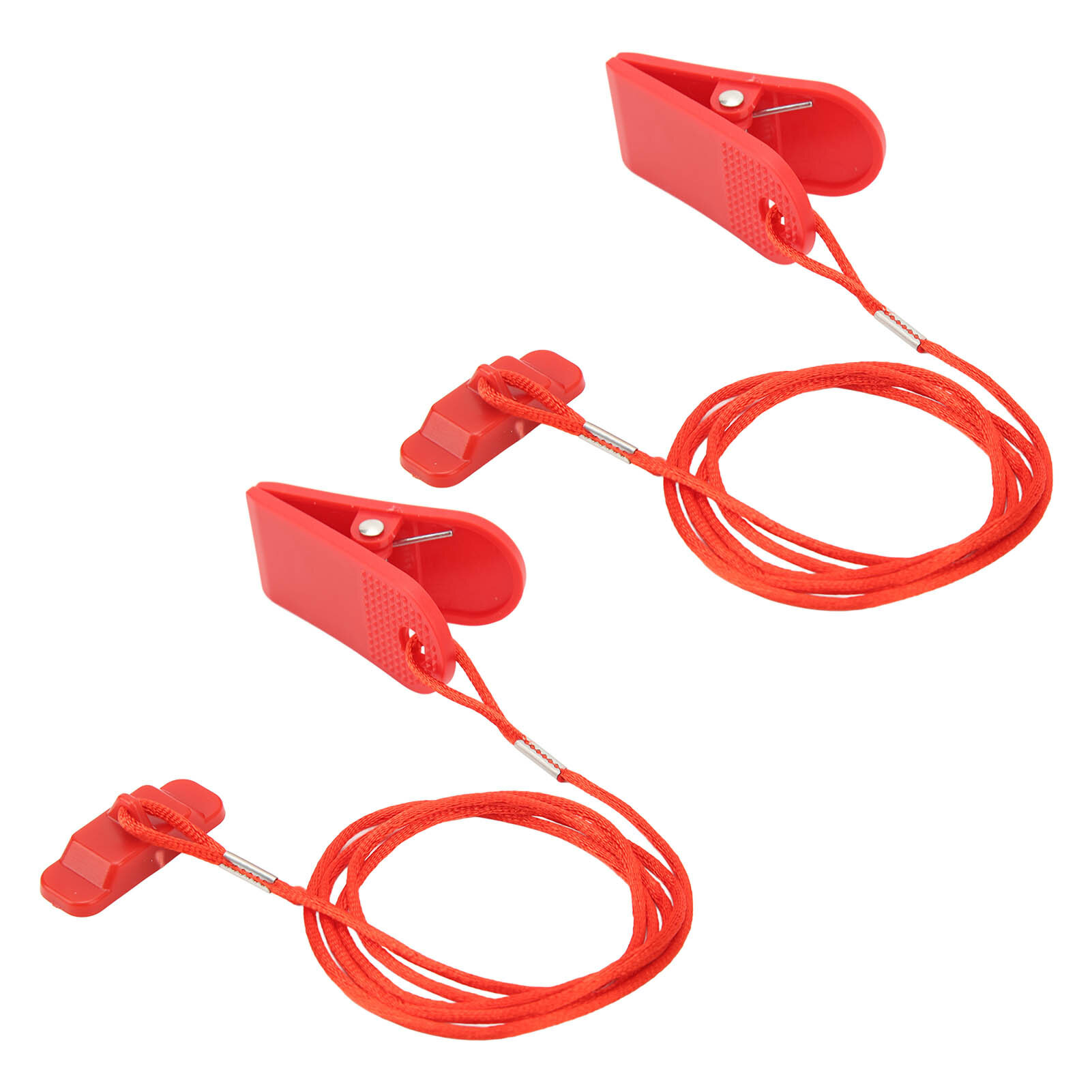 2PCS Treadmill Universal Safety Key Running Machine Magnet Rectangle Red — фото 1
