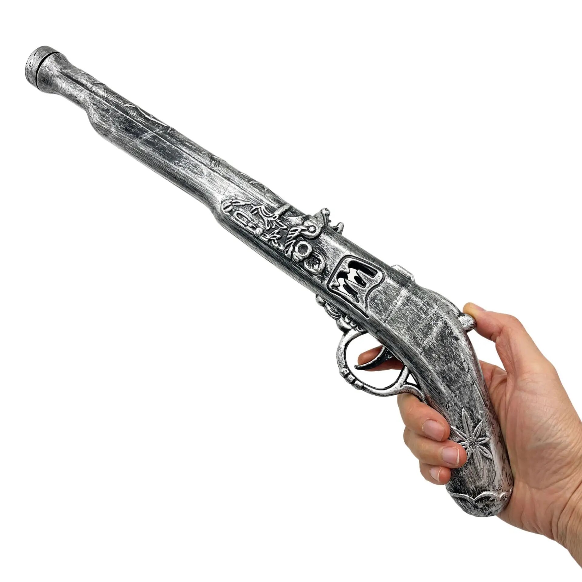 Пластиковый пиратский пистолет Silver 40 см
