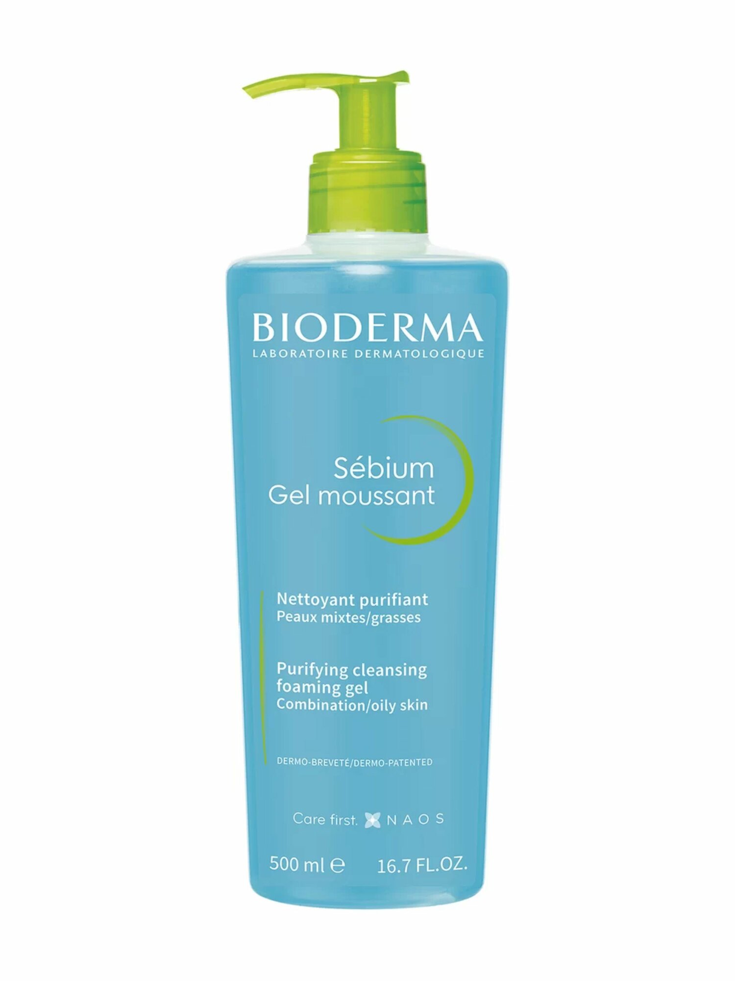 Очищающий гель Bioderma Sebium, для жирной кожи, без парабенов, 500мл