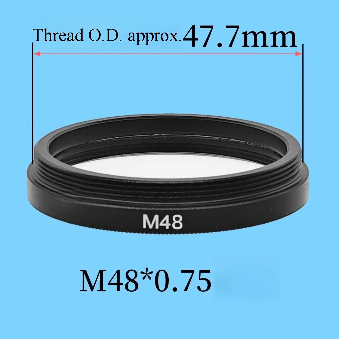 Защитная линза для микроскопа M48*0.75, цвет M48