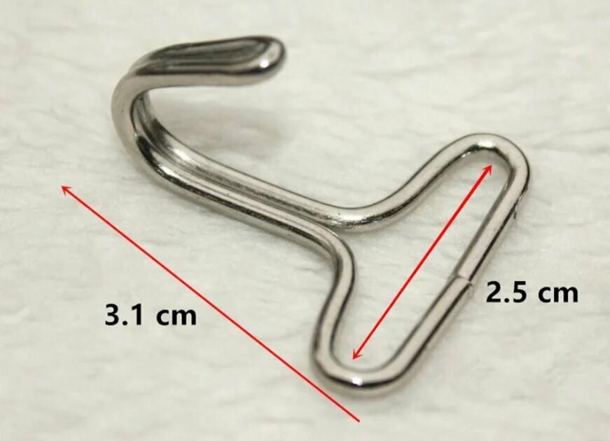 Крючки металлические для тентов, шатров, куполов зонтов, мебели (фасовка 10 шт)
