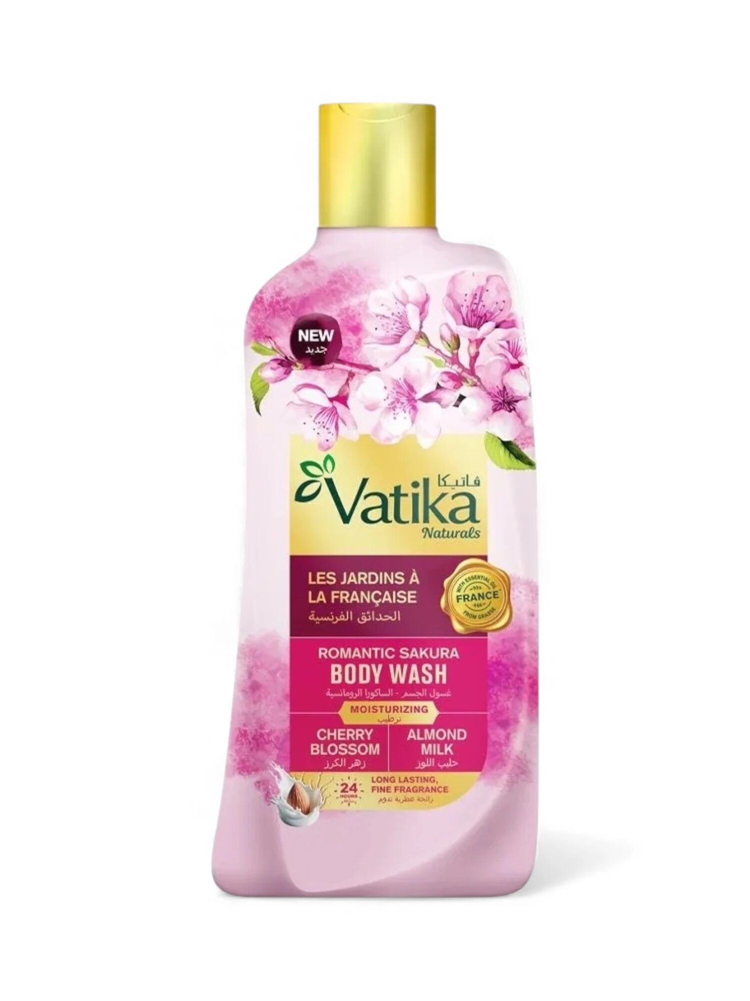 Vatika ROMANTIC SAKURA Body Wash, Dabur (Ватика гель для душа романтическая сакура, Дабур), 500 мл.