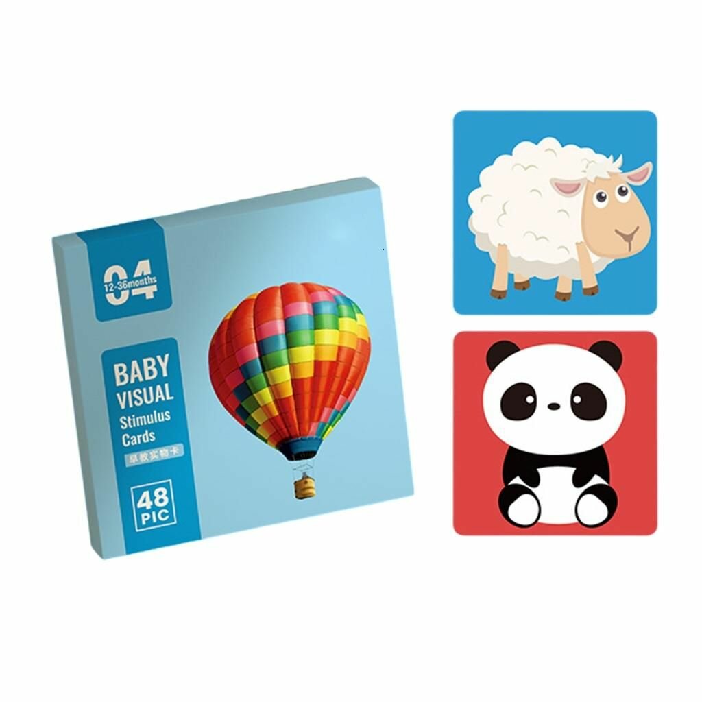 Черно-белые карточки для новорожденных, - Физическое 48