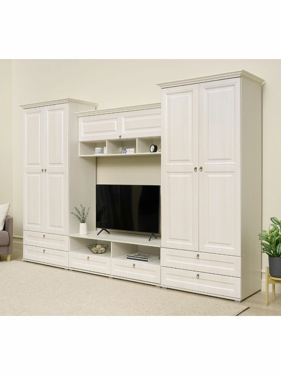 Гостиная Престиж 1 Вариант №4 МДФ, Сандал светлый, МИФ