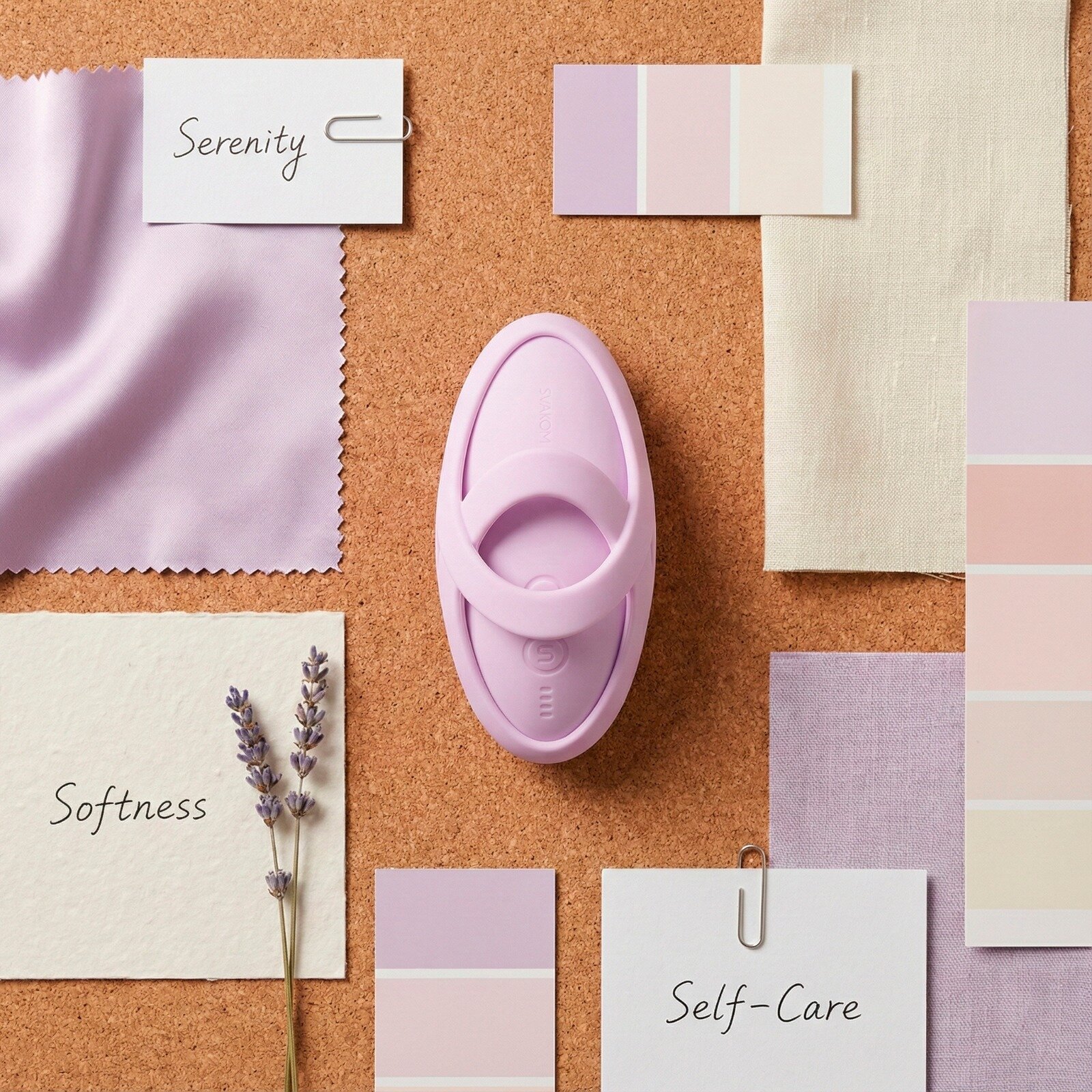 Вибромассажер SVAKOM Echo 2, с функцией нагрева, на палец, сиреневый