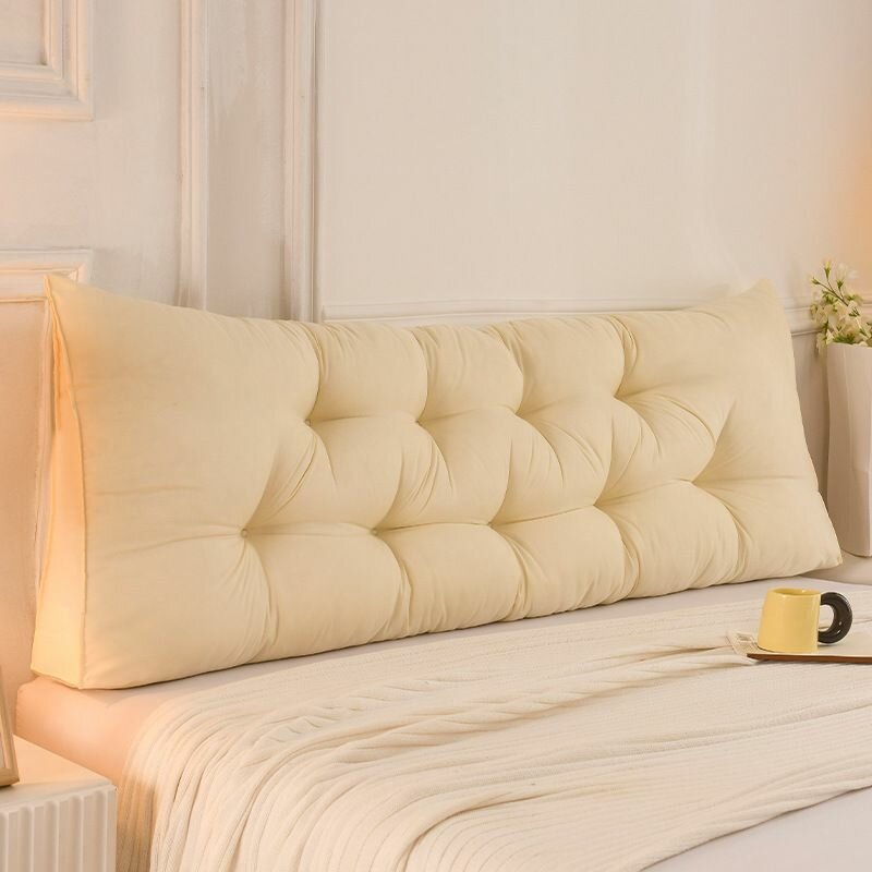 Треугольная подушка-спинка для кровати, вельвет, съемный чехол, 15 см толщина, 50 см высота, длина 80-180 см, для изголовья, татами, общежития