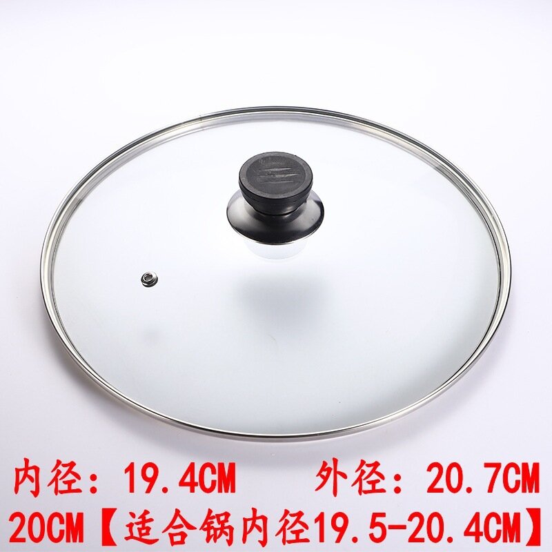 Крышка кастрюли для дома, прозрачная, из закаленного стекла, термостойкая, крышка для пароварки, крышка для кастрюли из нержавеющей стали, круглая крышка для супа, дропшиппинг