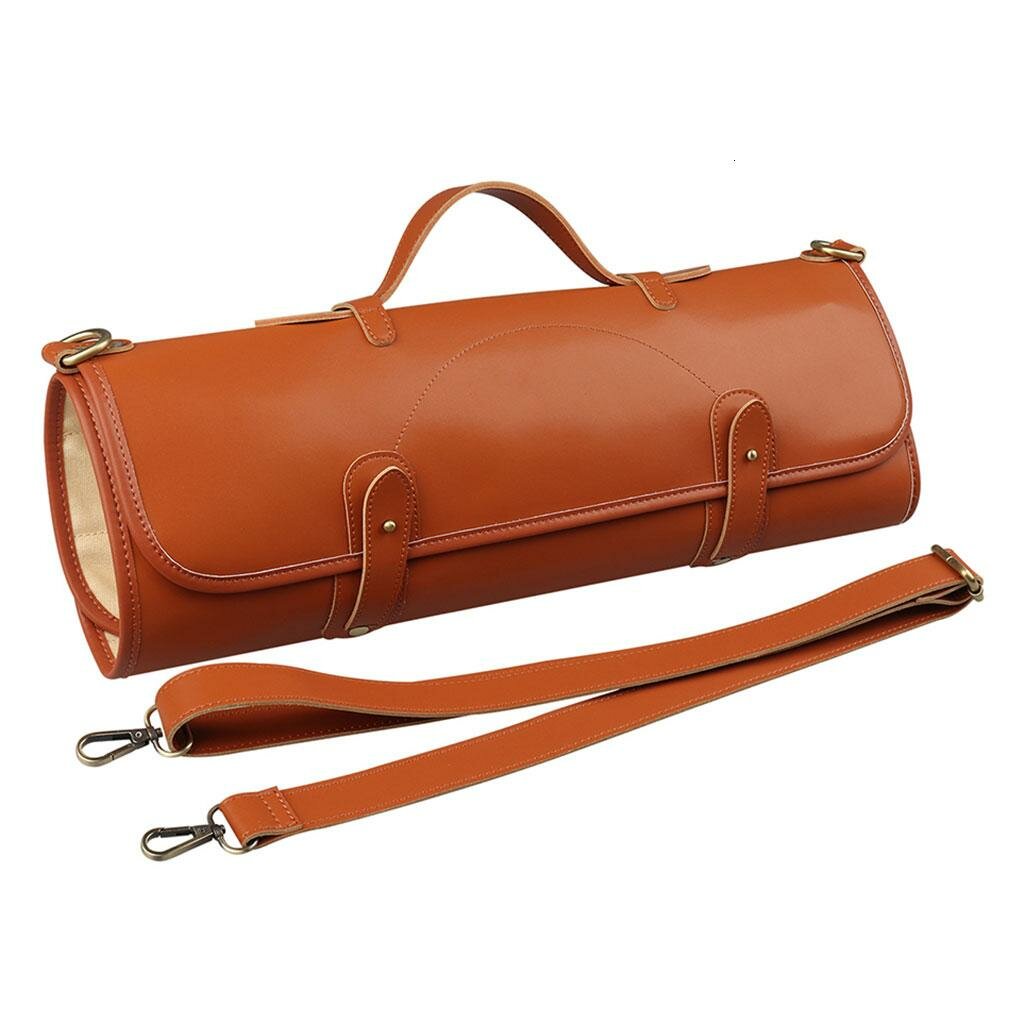 Ножны для ножей поварские, 10 карманов, Коричневый