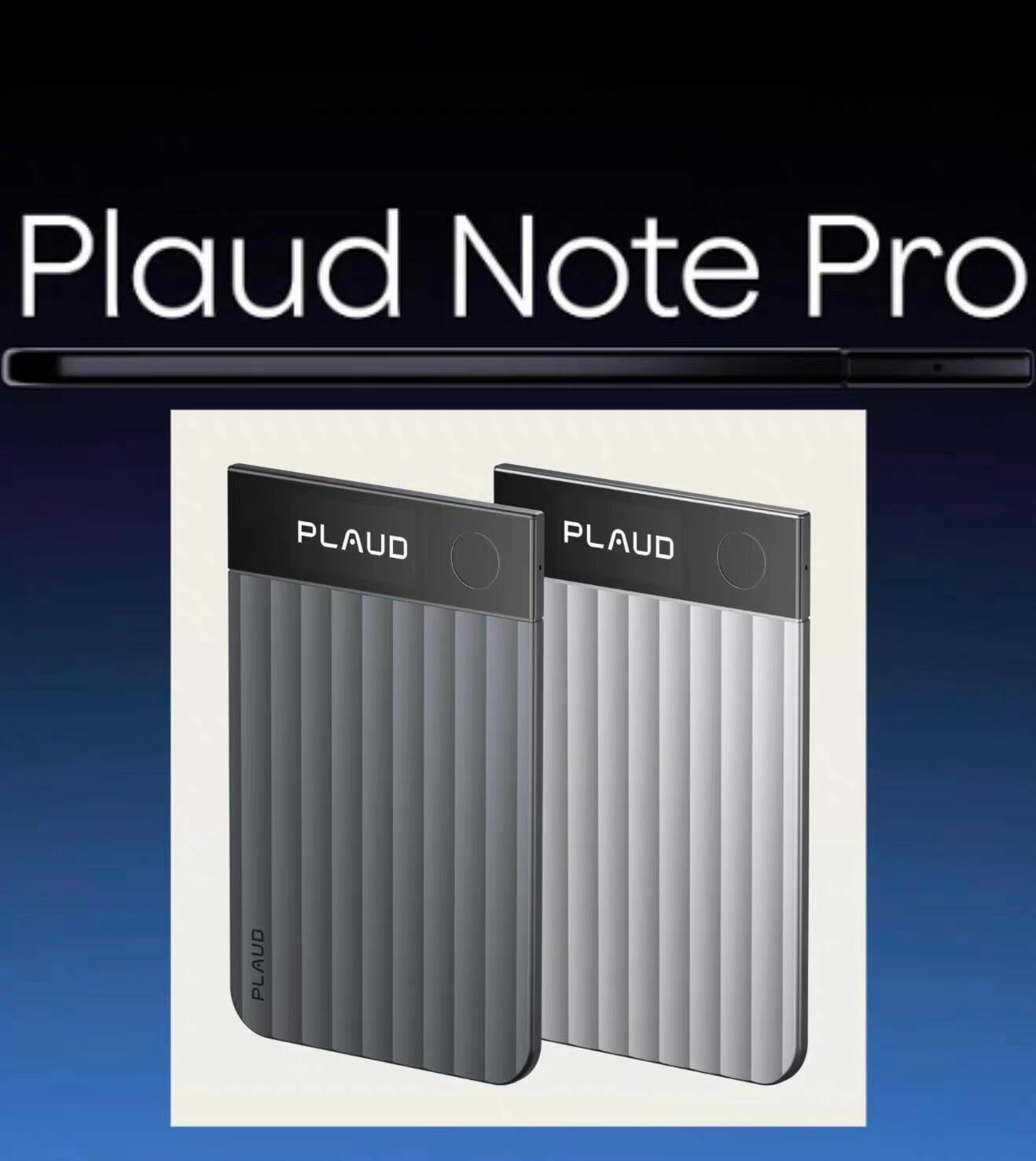 Диктофон Black PLAUD NOTE Pro с поддержкой ChatGPT: портативное устройство для транскрипции, преобразования речи в текст и анализа записей с помощью искусственного интеллекта