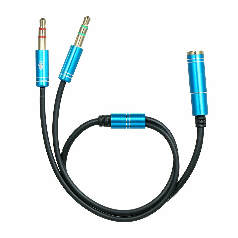 Аудиокабель 3,5 мм для подключения к Двойному Аудиокабелю 3,5 мм TRS для наушников