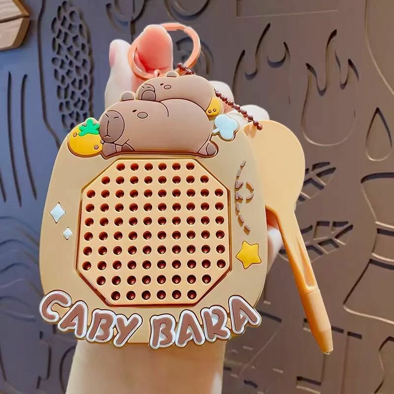 Детская магнитная доска для рисования с шариками, обучающий брелок, подвеска для рюкзака, креативная игрушка для рисования