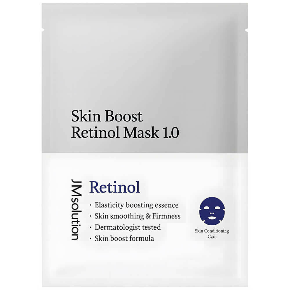 Тканевая маска-бустер с ретинолом JMsolution Skin Boost Retinol Mask 1.0, 1шт