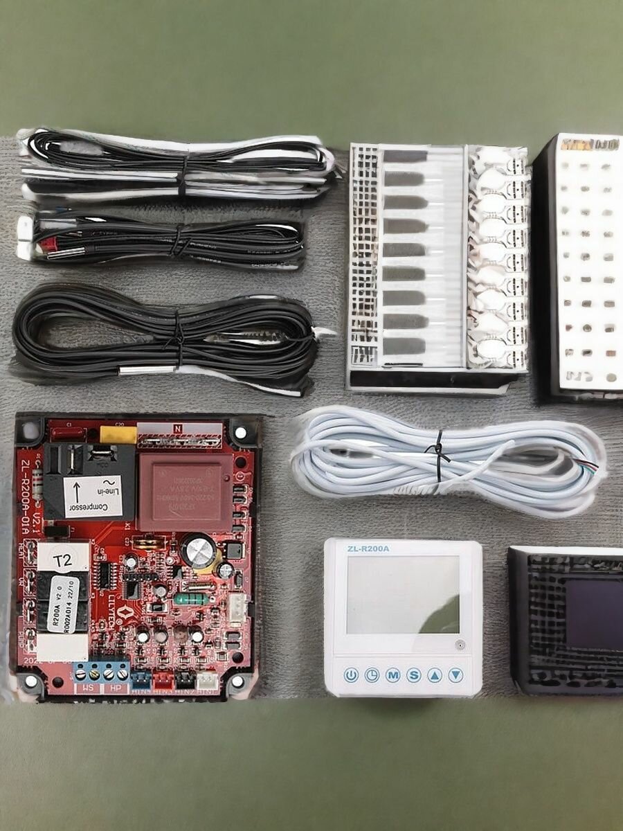 (A J Q K) -R200A, Универсальный, Контроллер водонагревателя с тепловым насосом источником воздуха, нагрева воды воздушным