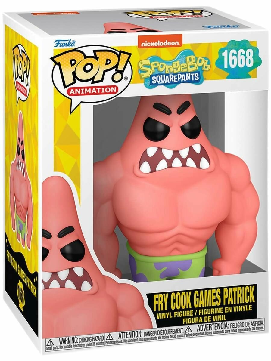 Фигурка Funko POP! Animation. Spongebob SquarePants 25th: Fry Cook Games Patrick (1668)