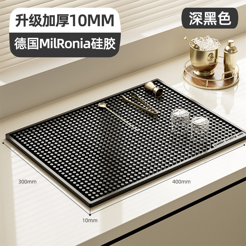 Силиконовый коврик для кофемашины, популярный на Amazon, коврик для барной стойки, дренажный коврик, защитный коврик для кофейного пресса, термоизоляционный силиконовый коврик для обеденного стола