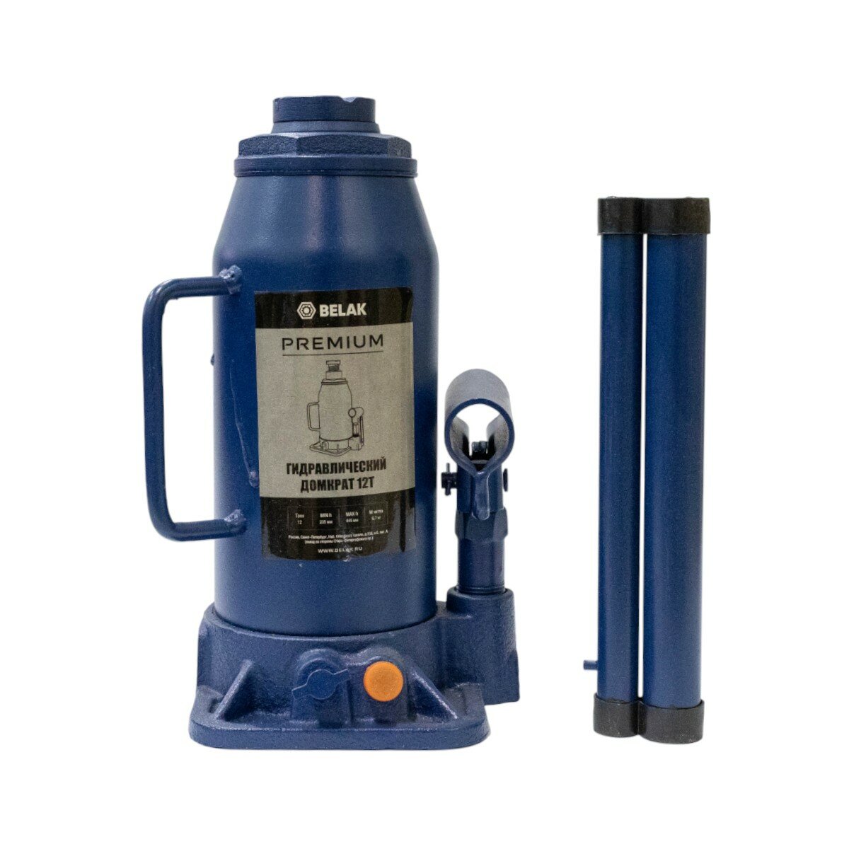 Домкрат бутылочный БелАК BAK.30017 12т 235-445мм PREMIUM
