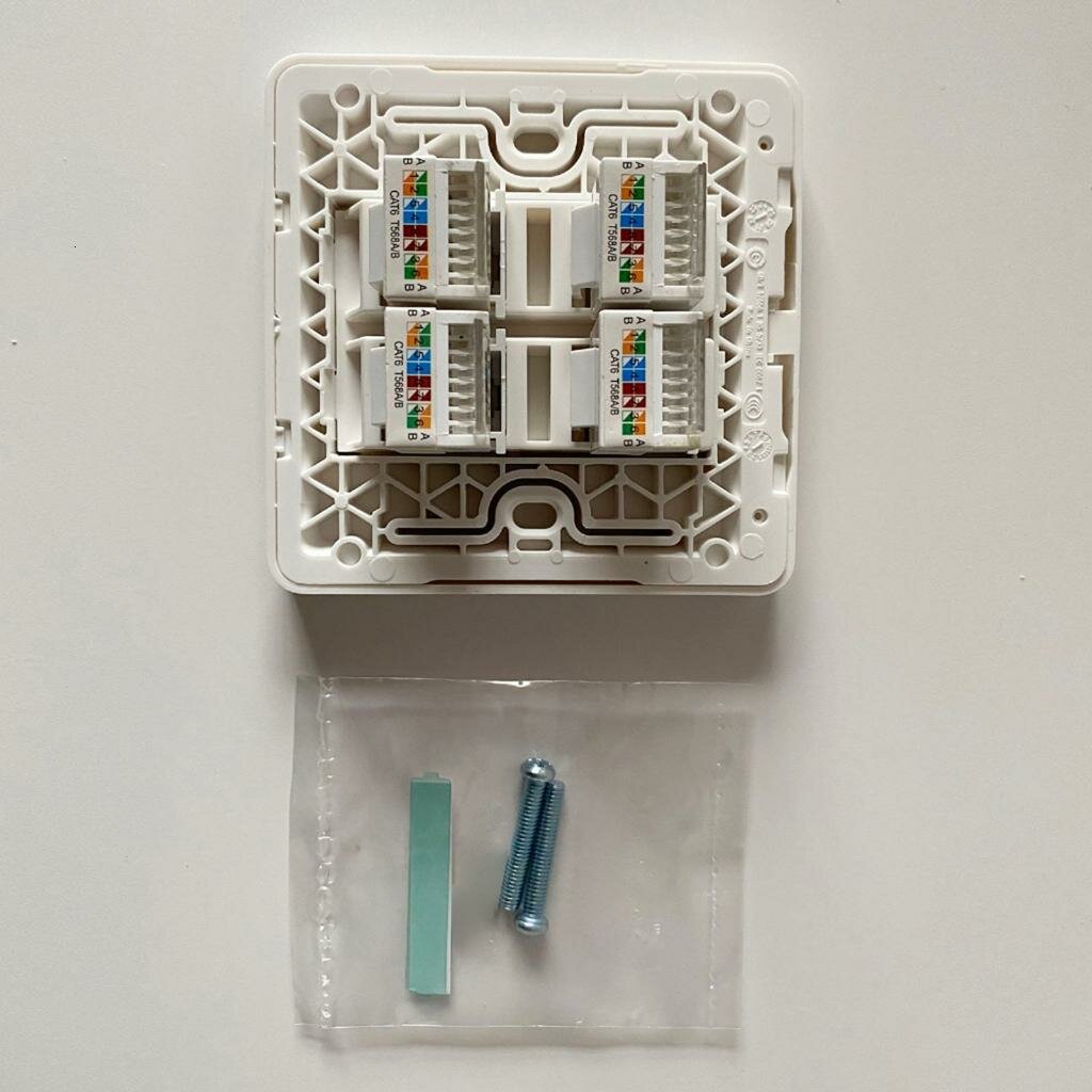 Сетевая розетка CAT6, тип 86 — фото 1