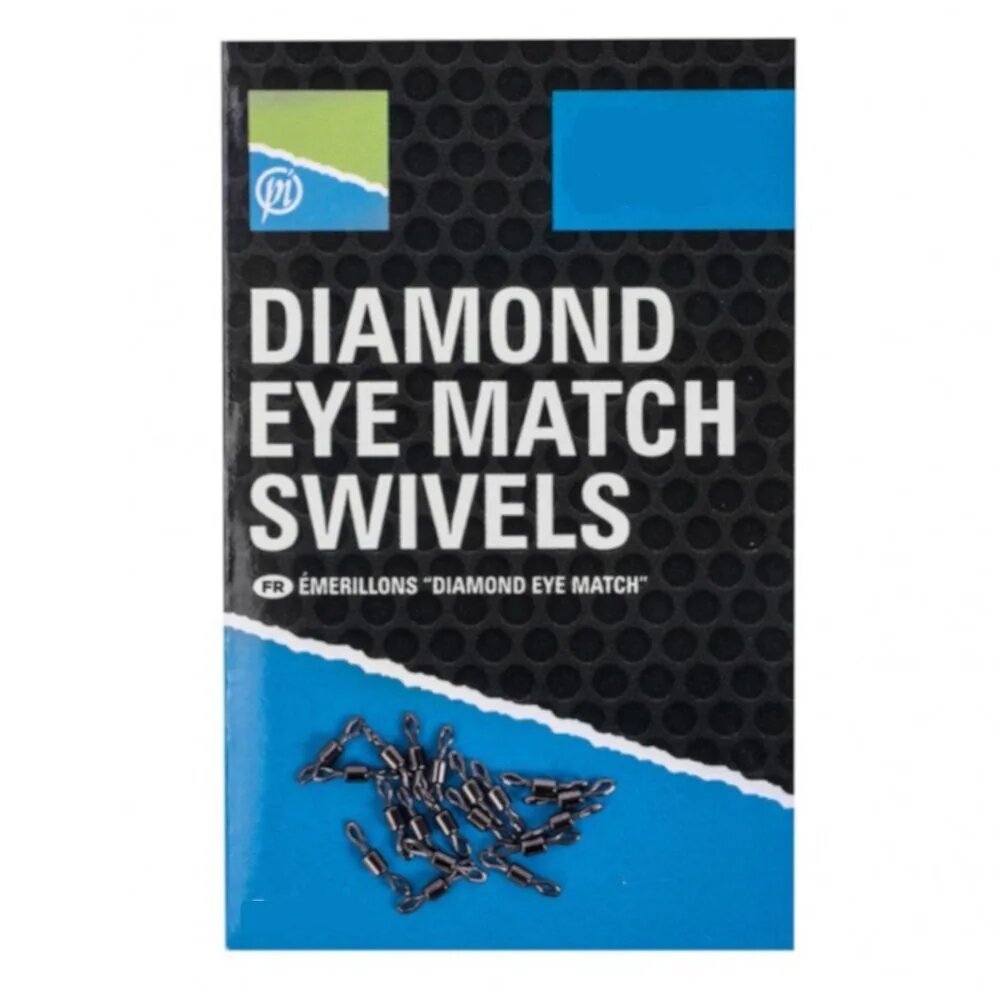 Preston Diamond Eye Match Swivels - Size 14 вертлюги с ромбовидным ухом