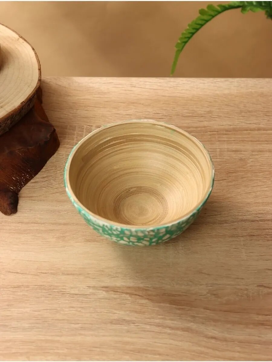 Экологичная бамбуковая миска для домашних питомцев