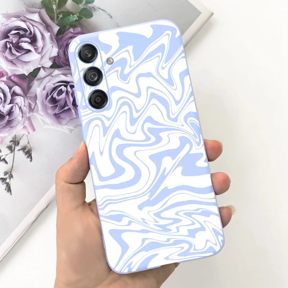 Чехол для Samsung M55 5G, мягкий силиконовый ударопрочный чехол для Samsung Galaxy Белый, TGzi1900