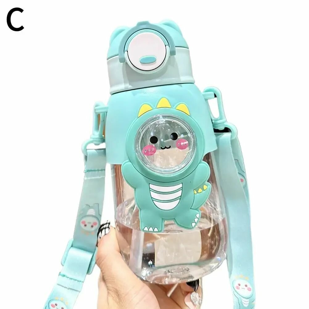 Милая пластиковая кружка-соломинка