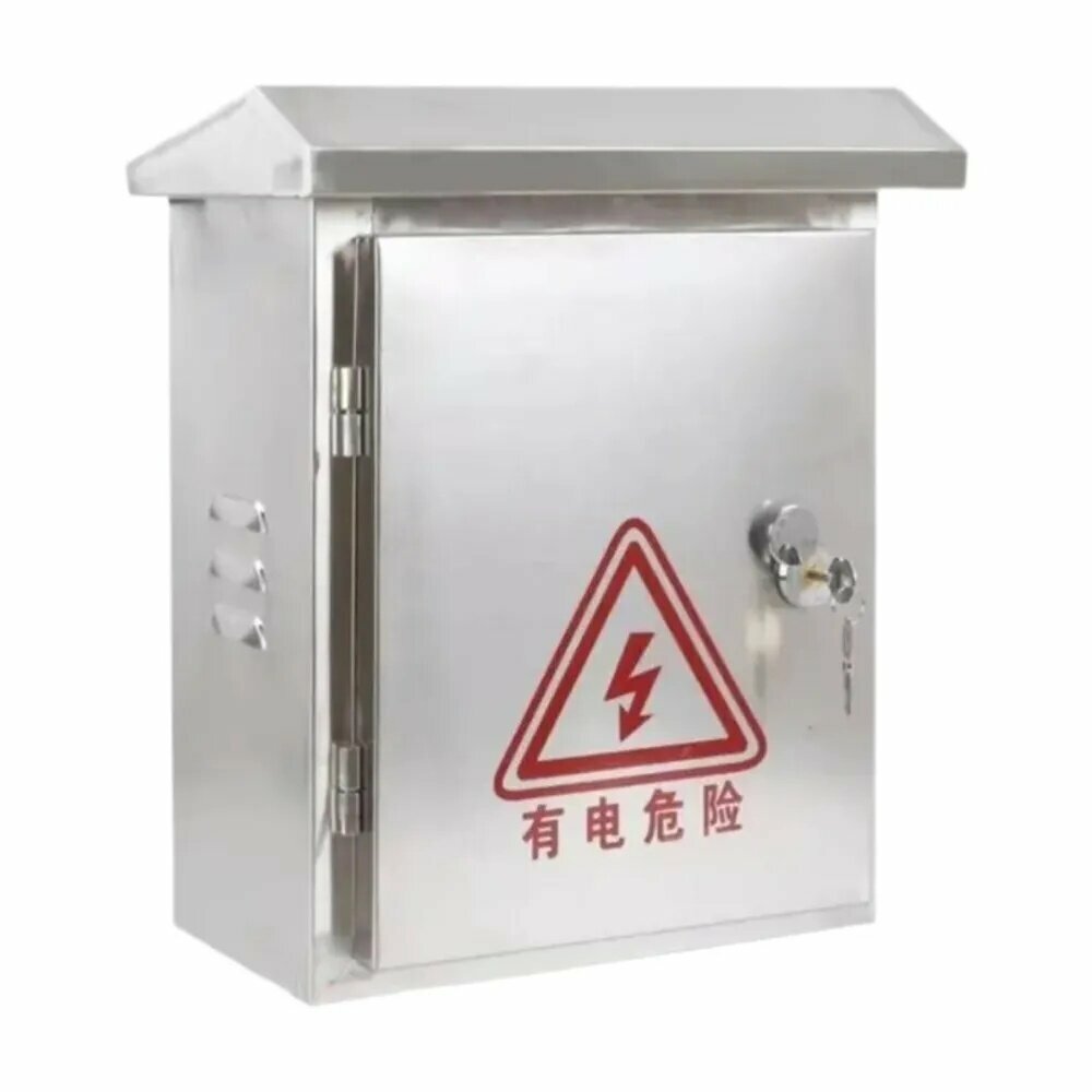 Уличный распределительный щиток, водонепроницаемый, для защиты электрооборудования, из нержавеющей стали, с замком, 25x15x35 см