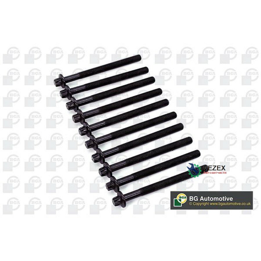 BGA BK4338 к-кт болтов ГБЦ! 10шт.\ Renault Megane/Scenic/Laguna 1.4/1.6 99>
