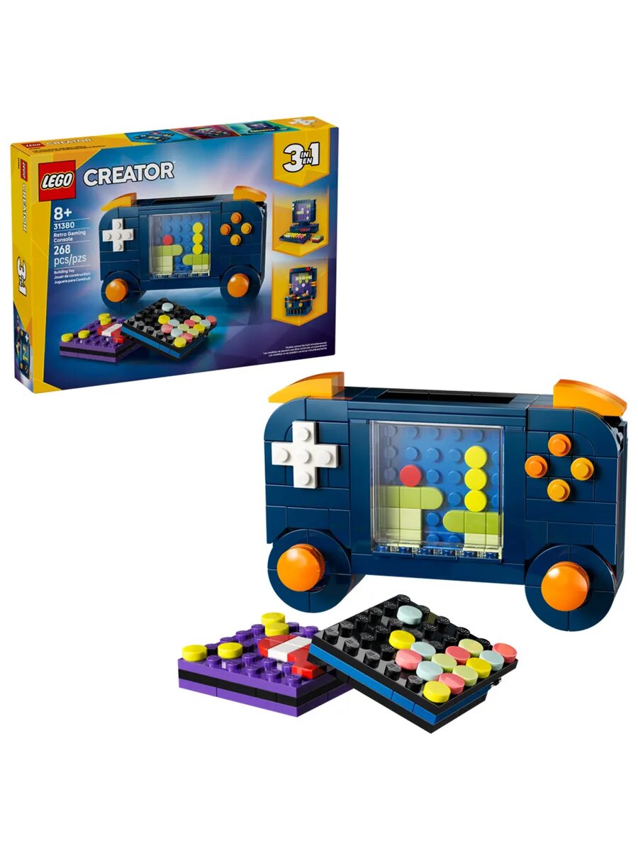Конструктор LEGO Creator "Ретроприставка" 31380, 268 дет, сменные картриджи