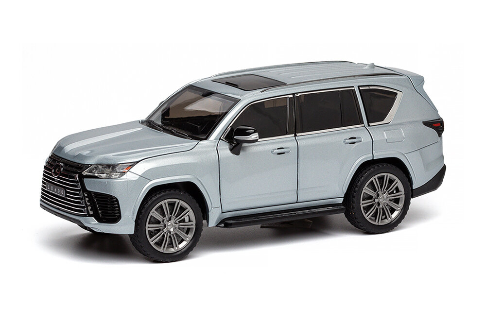 Модель коллекционная PAUDI Lexus LX600 2026 silver / лексус ЛХ600 серебристый (длина 20 см без коробки)