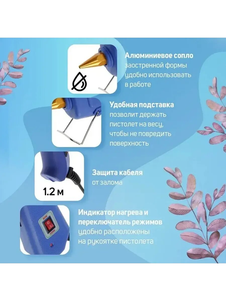 Профессиональный термопистолет с регулировкой мощности